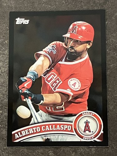 Alberto Callaspo 2011 Topps BLACK Variation SP Parallel Card. Los ...