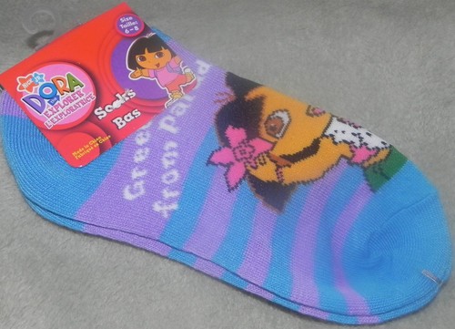 NEW DORA THE EXPLORER GIRLS SOCKS SIZE 6-8 | eBay