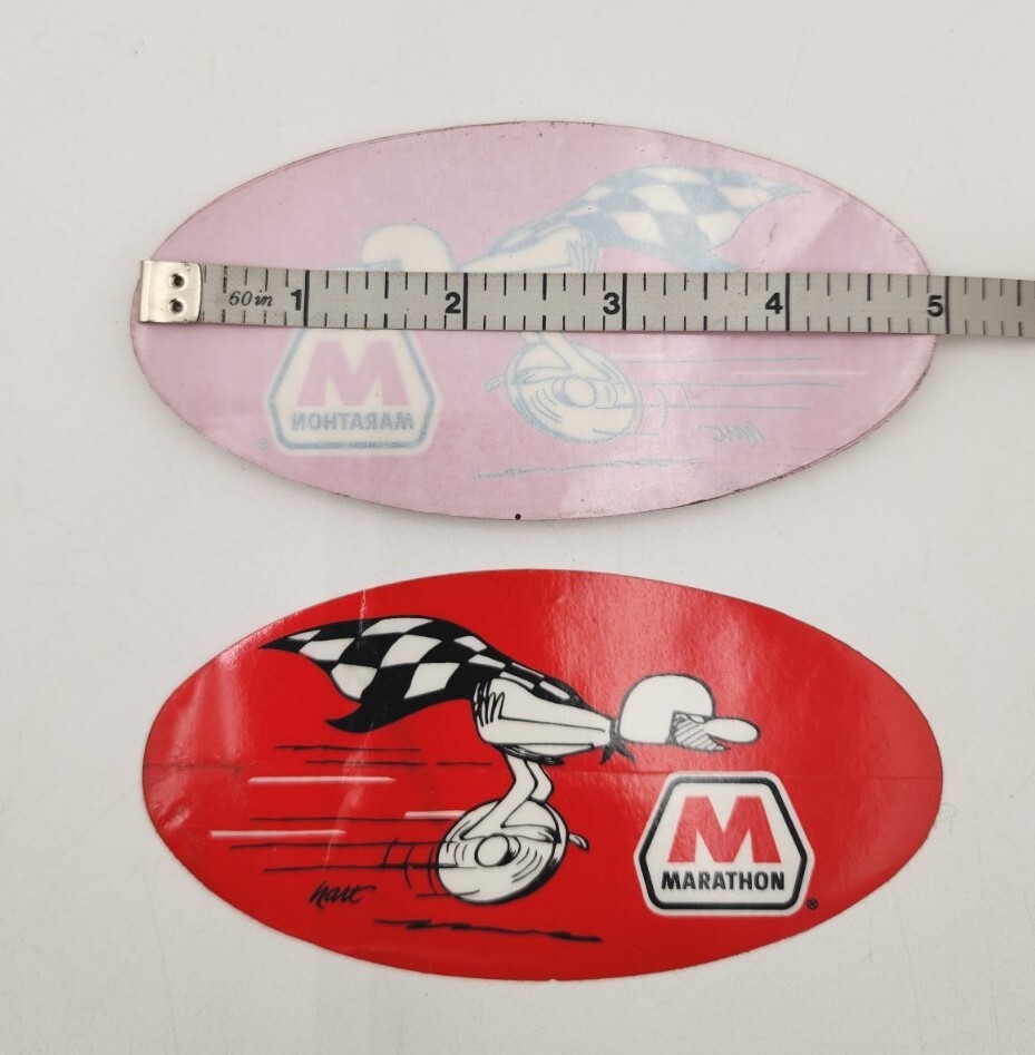 (15) 1969 MARATHON OIL VINTAGE JOHNNY HART BC RACING WINDOW STICKER ...