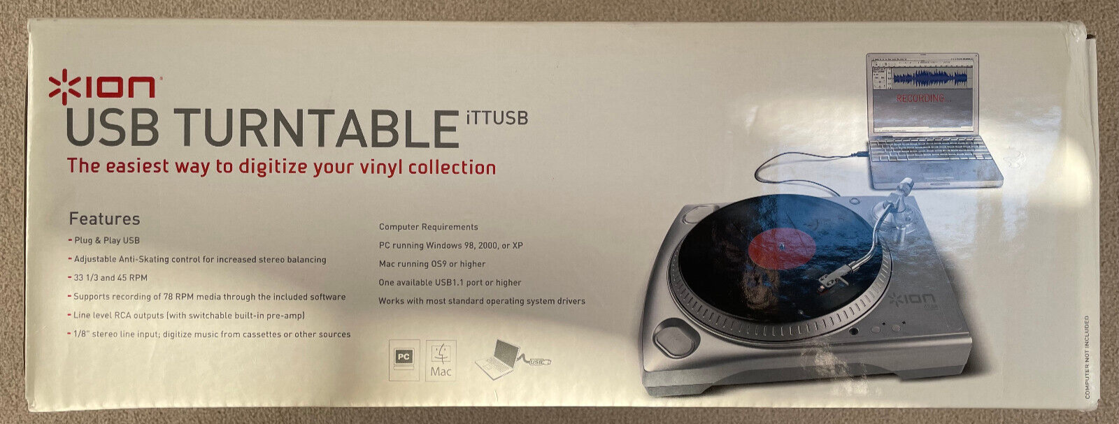 ION iTTUSB Turntable for sale online | eBay