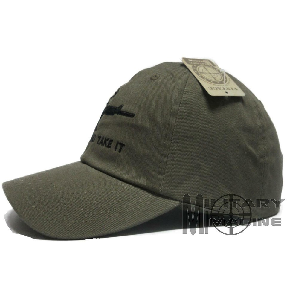 Come And Take It Rifle OD Green Weapon AR-15 2nd Amendment Star Gun Cap ...