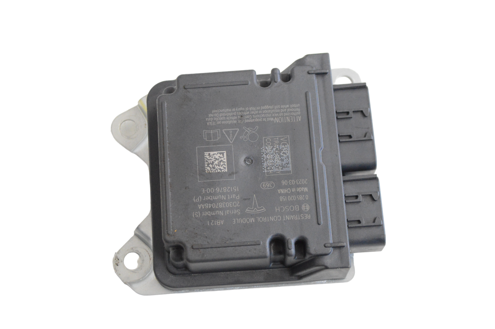 Tesla Model Y Restraint Control Module 1512876-00-E 2023 RHD 22598642 ...