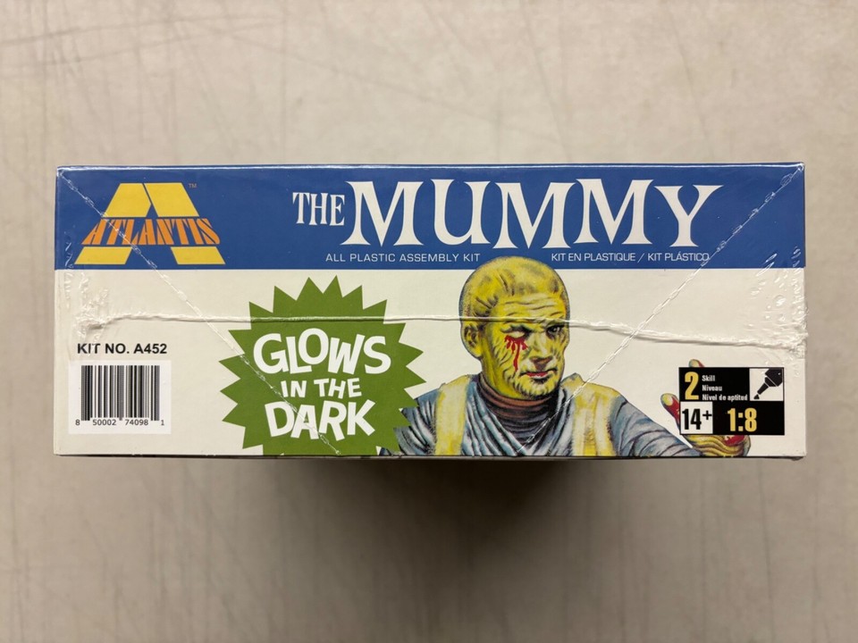 Atlantis A452 The Mummy Glow in the Dark Plastic Model Kit Lon Chaney ...