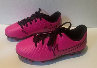 New Nike Jr Legend 10 Club FG/MG Fierce Pink/Black Soccer Cleats Size 2 ...