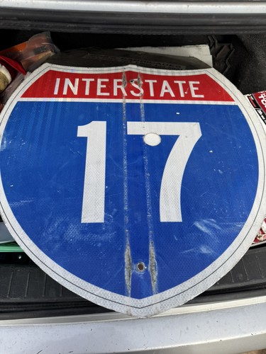 Highway Sign Used. Shield. “ Interstate 17 & 10”. 24” x 24” Double ...