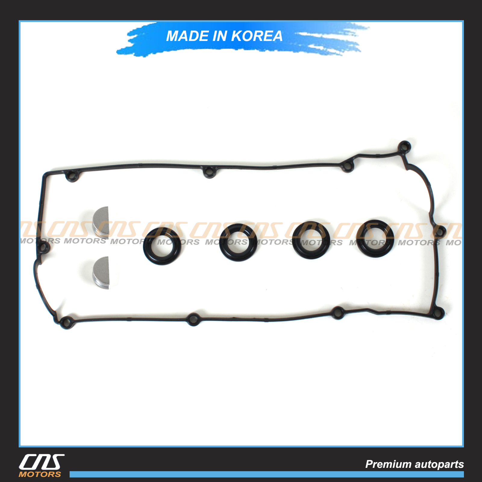 Valve Cover Gasket Set w/ Semi-Circular for 97-04 Hyundai Accent 1.6L ...