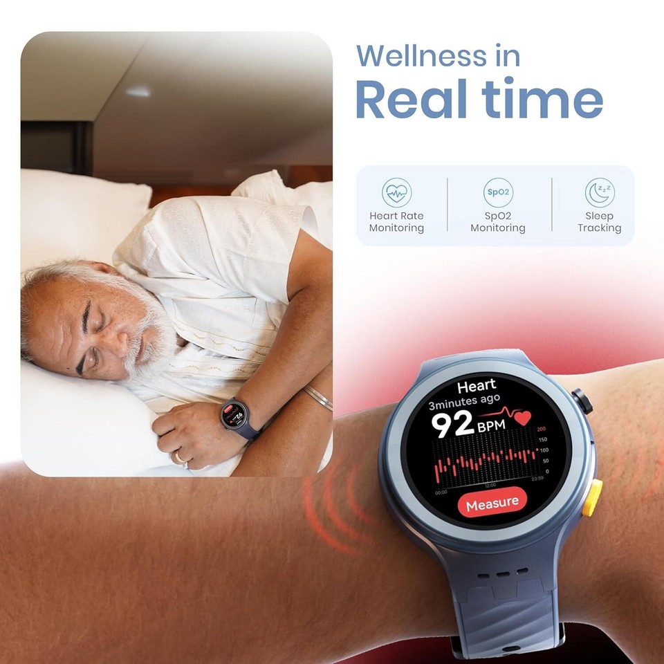 AGEasy Protec Fall Detection Smartwatch for Seniors with 4G LTE Calling ...