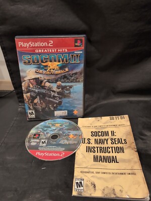SOCOM US Navy Seals 2 II PS2 CIB (Sony PlayStation 2) Complete with ...
