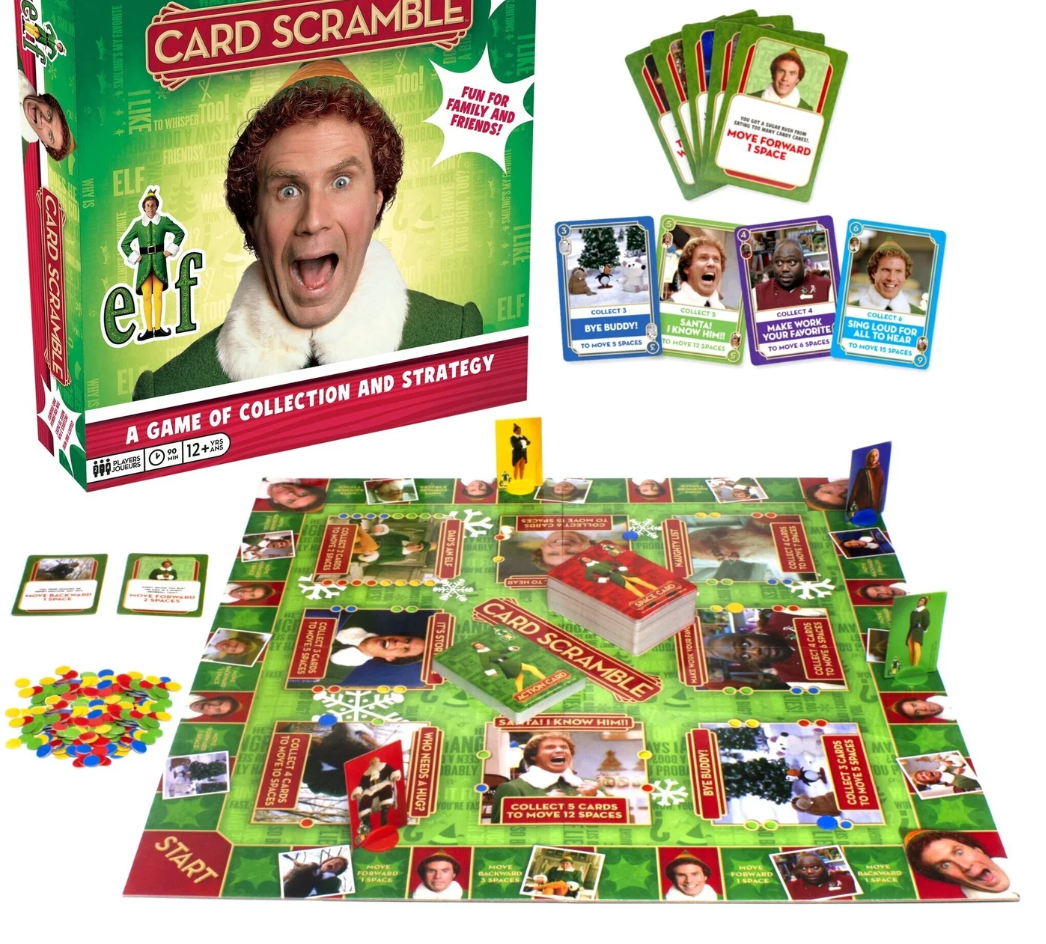 Elf Card Scramble Board Game | eBay