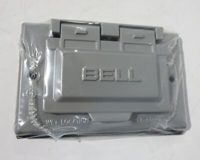 HUBBELL 5101-0 1-Gang Weatherproof Cover, Horizontal, GFCI, Gray (LOT ...