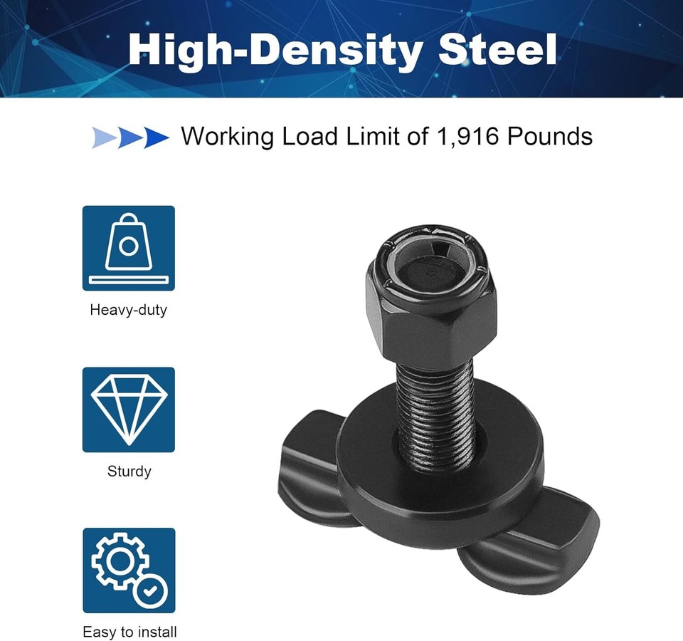 10 L-Track Double Lug Threaded Stud Nut Fitting Tie Down Used For L ...