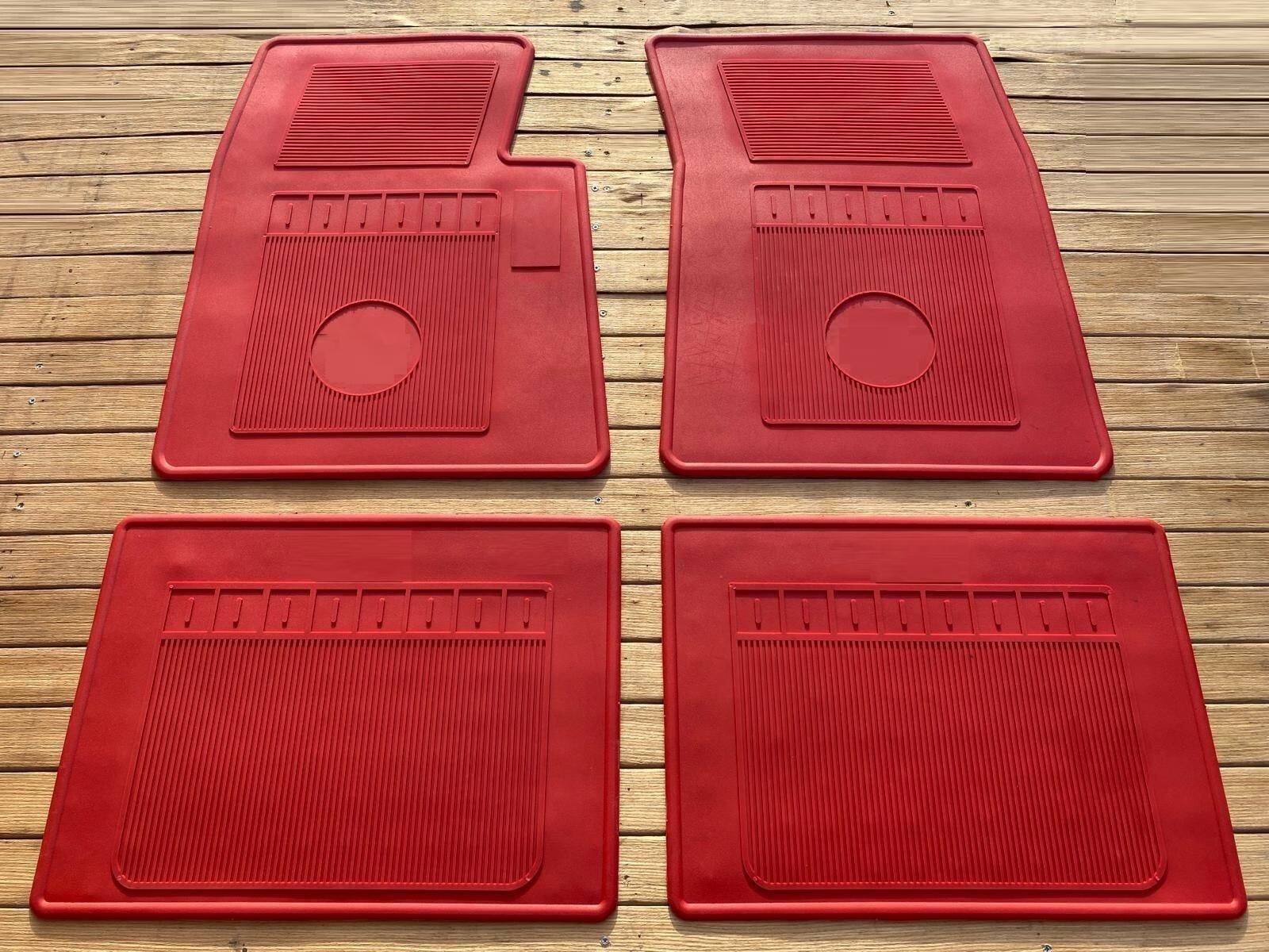 1954-1976 Cadillac Eldorado Floor Mat Red Rubber Set of 4 | Left | 4 ...