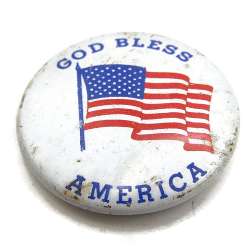 God Bless America Pin Button Vintage | eBay