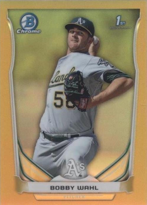 2014 Bowman Chrome - Prospects Bobby Wahl #BCP79 Gold Refractor /50 (RC ...