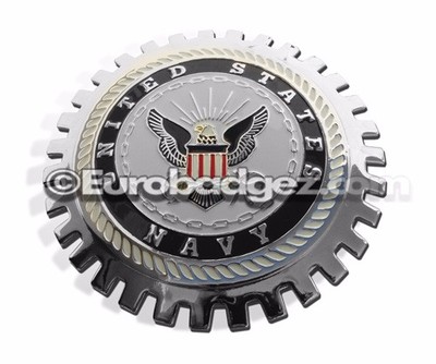 1 - NEW Chrome Front Grill Badge United States SEAL Military US NAVY ...