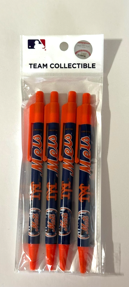 MLB Click Pens 4Pack Black Ink Choose Your Team | eBay