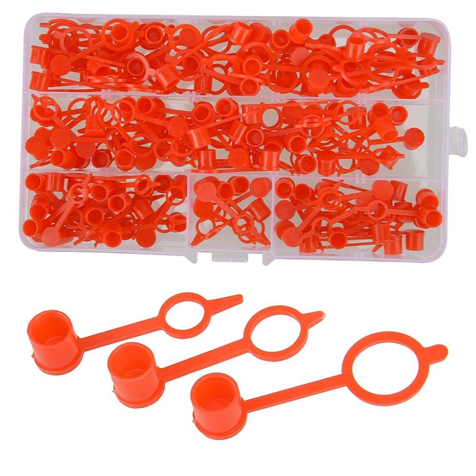 150pcs Brake Bleeder Screw Caps Grease Zerk Fitting Cap Rubber Dust ...