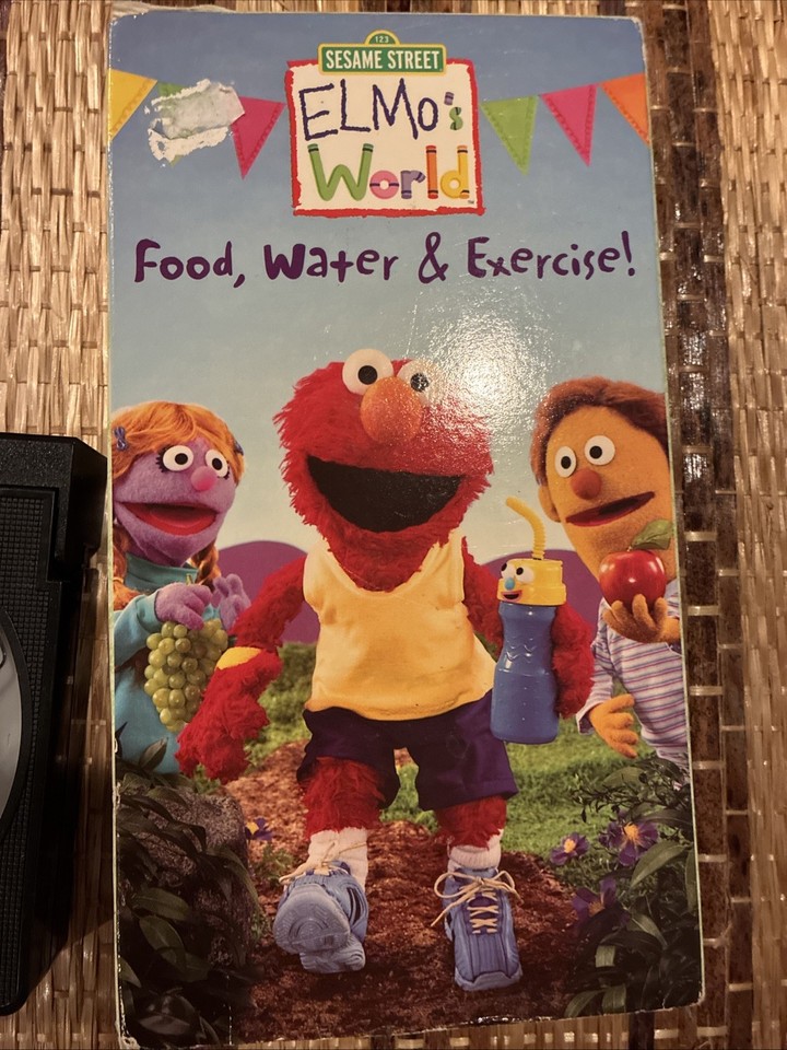 Elmos World - Food, Water Exercise VHS Tape 2005 Sesame Street Late ...