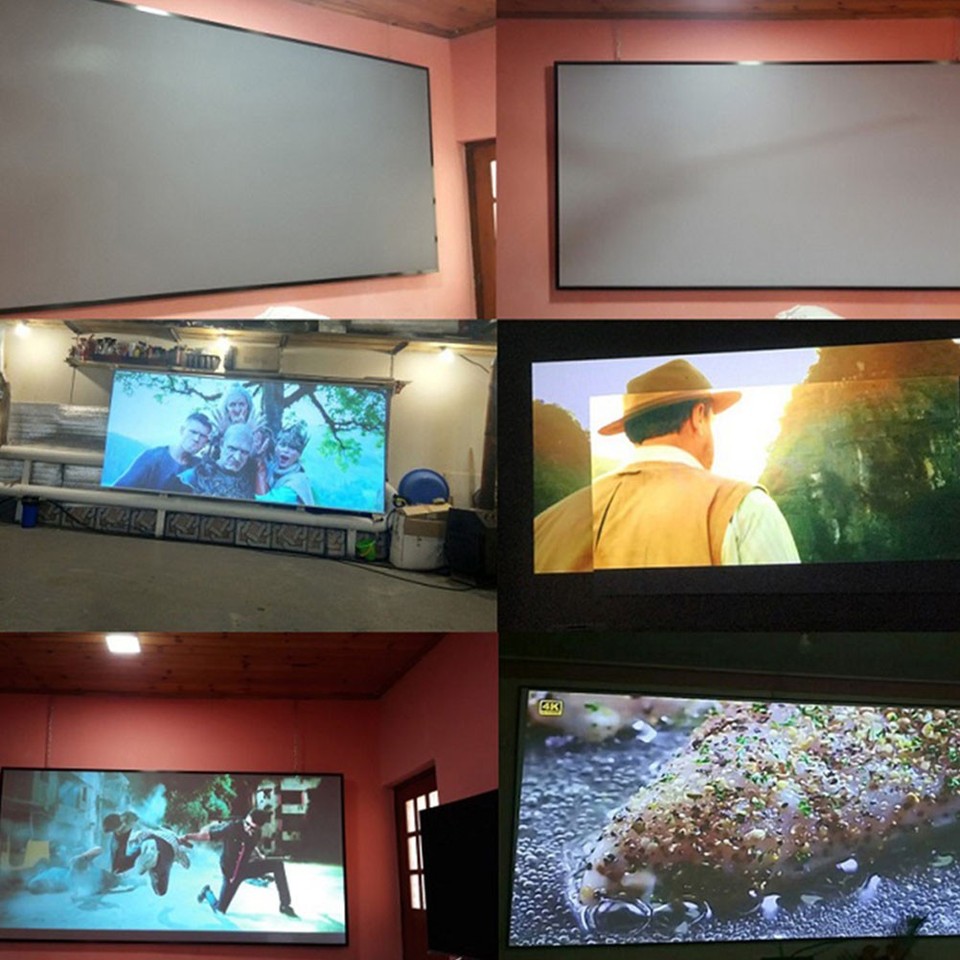 1PC Foldable Anti-light Projection Cloth Portable Projection Screen ...