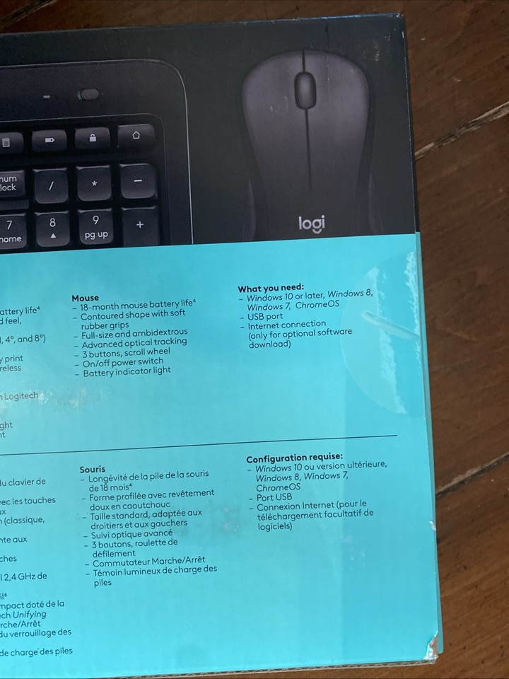Logitech MK540 Advanced Keyboard Mouse Set Black Unopened Box | eBay