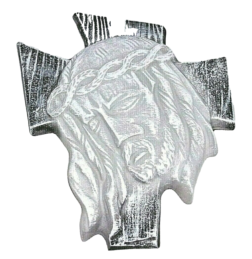 Cross mold plaster concrete religious Jesus mould 13" x 14" x up to 1.5 ...