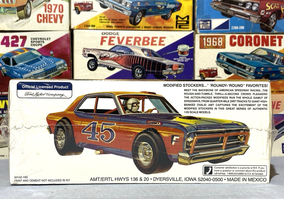 AMT/ERTL 1969 FORD FALCON "MODIFIED STOCKER" KIT#30142 MPC 1/25 MINT ...