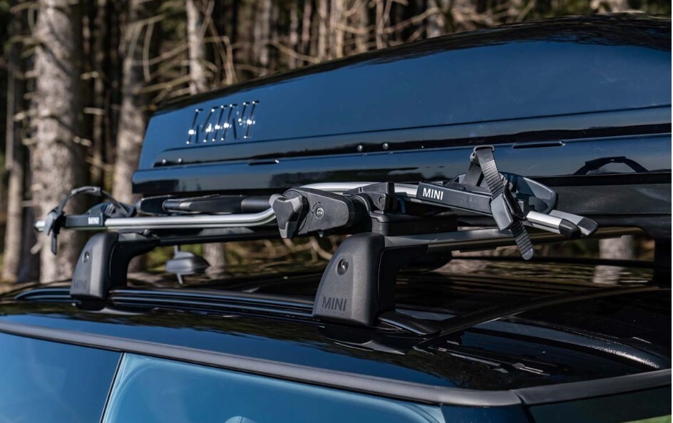 Genuine MINI F56 3dr 320l Black Roof Box and Roof Bars 82732223388 ...