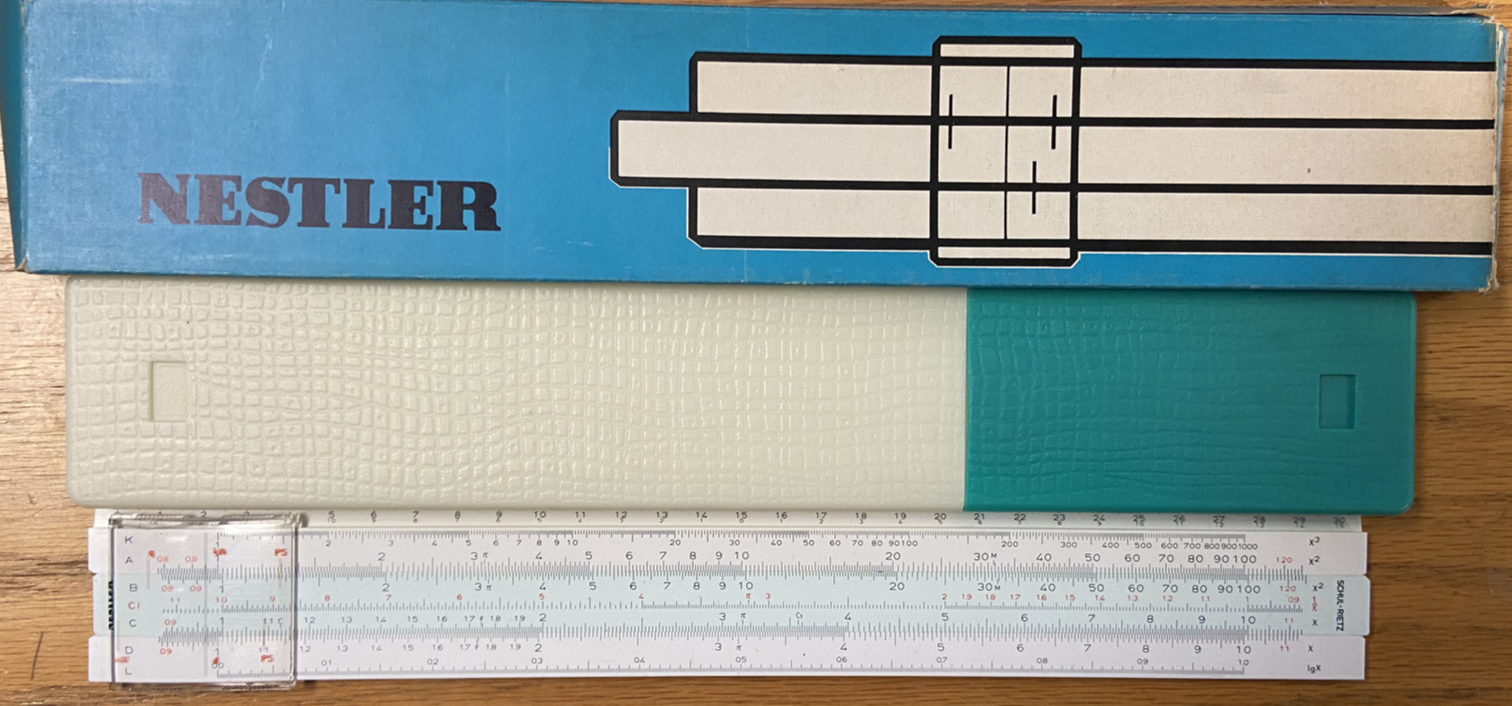 Nestler Schul Reitz Slide Rule #1.3483082 with case and manual | eBay