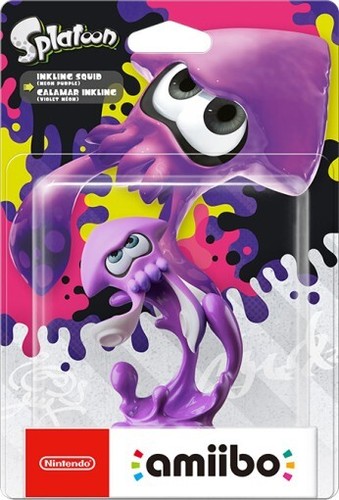 Amiibo Nintendo Splatoon Calamar Inkling Squid Fluo Violet Personnage ...