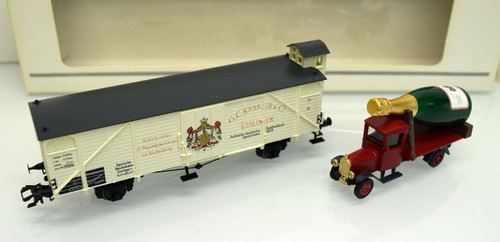 Märklin H0 48002 Museumswg 2002 Ged. Güterwagen mit Bremserh.Kess ...