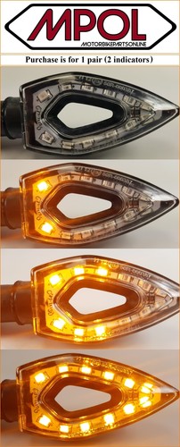 Rear Arrowhead LED Sequential Indicators For Honda CX 500 1979-1981 ...
