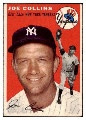 1954 TOPPS # 83 JOE COLLINS YANKEES VG-EX SET BREAK 530670 (KYCARDS) | eBay