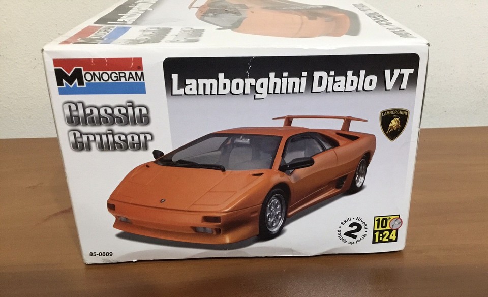 Monogram 1:24 Scale Model Lamborghini Diablo VT Model Kit | eBay