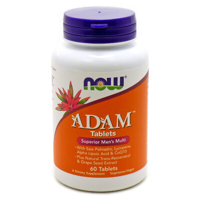Adam Male Multi By Now Foods - 60 Tabs | eBay