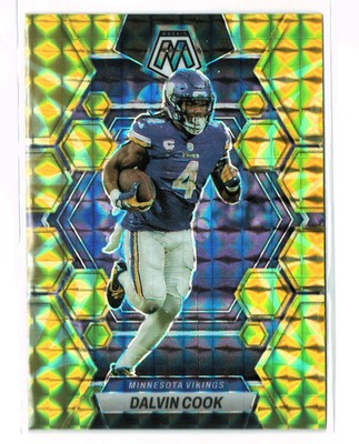 2023 Panini Mosaic Dalvin Cook Reactive Yellow COLOR MATCH #151 Vikings ...
