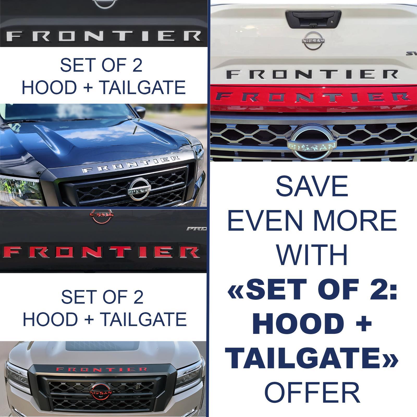 White Raised Rear Tailgate Insert Letters for 2022 2023 2024 25 Nissan ...