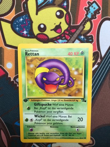 Rettan 1. Edition 46/62 Fossil deutsch Pokemon Karten NM-EX | eBay.de
