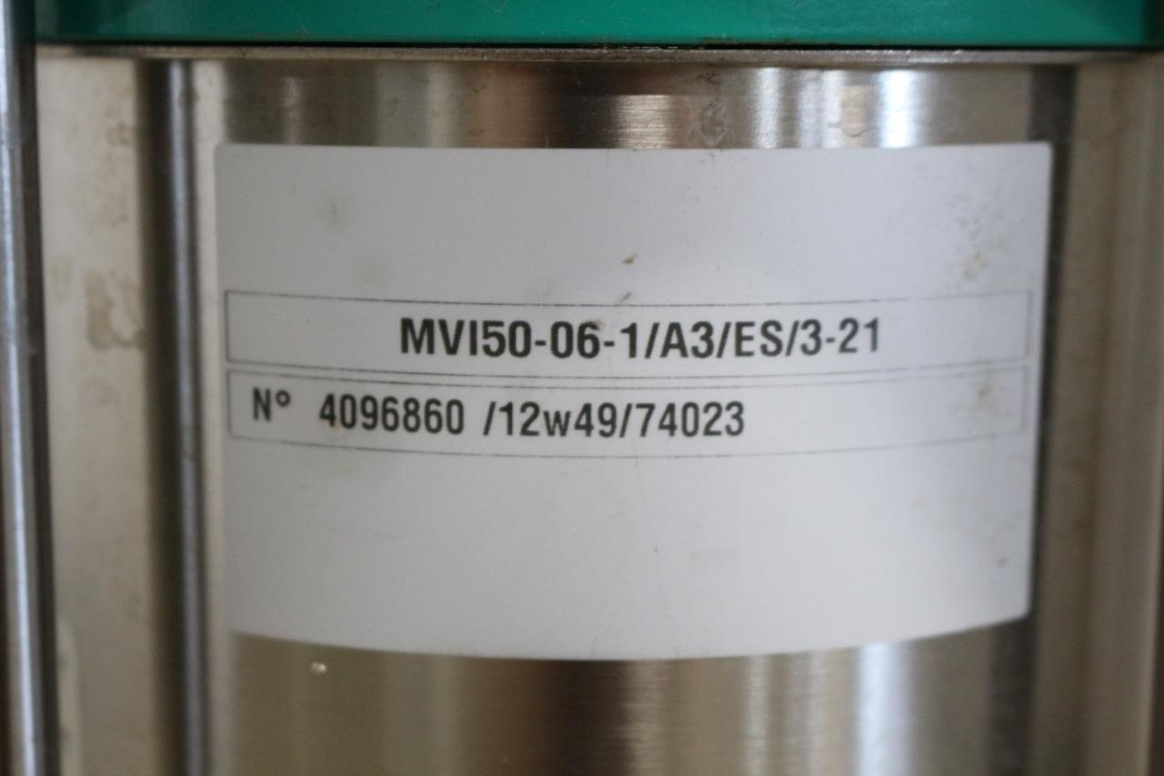 Wilo MVI50-06-1/A3/ES/3-460-21-T Vertical Centrifugal Pump w/ A.C.N ...