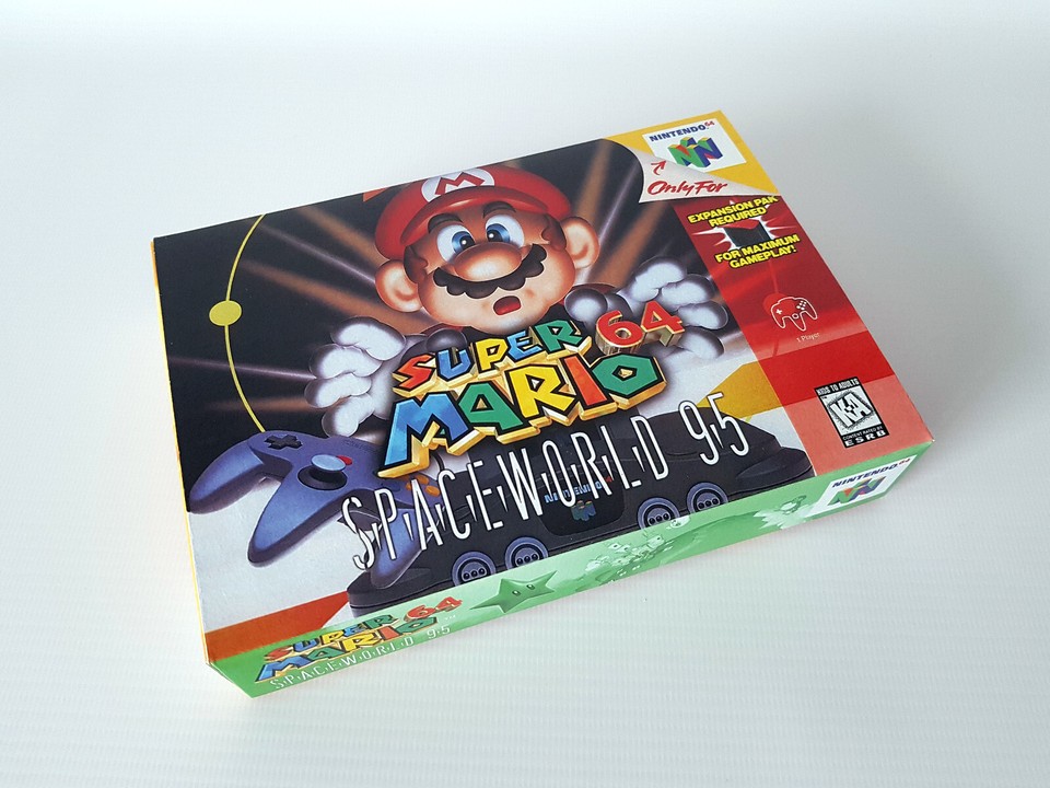 Super Mario 64 Spaceworld '95 Shoshinkai Nintendo 64 N64 USA NTSC Box ...