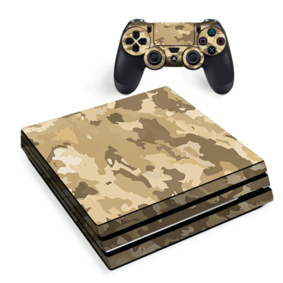 PS4 Pro Console Skins Decal Wrap ONLY - Brown Desert Camo camouflage | eBay