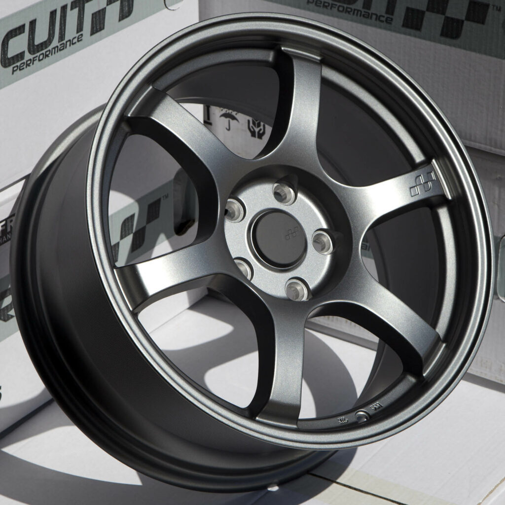 CIRCUIT CSF1 17x8 5x114.3 +35 MATTE GUNMETAL 57DR SPUN FORGED WHEELS ...