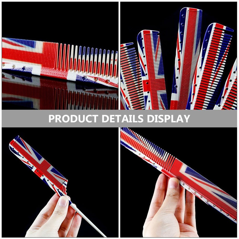 6 Pcs Combs for Hair Stylist Professional Styling Accessories Fine ...