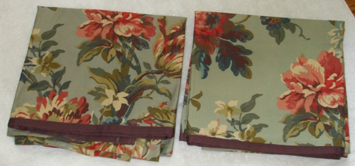 2 CHAPS HOME RALPH LAUREN BRITTANY ROD POCKET VALANCES 100% COTTON | eBay