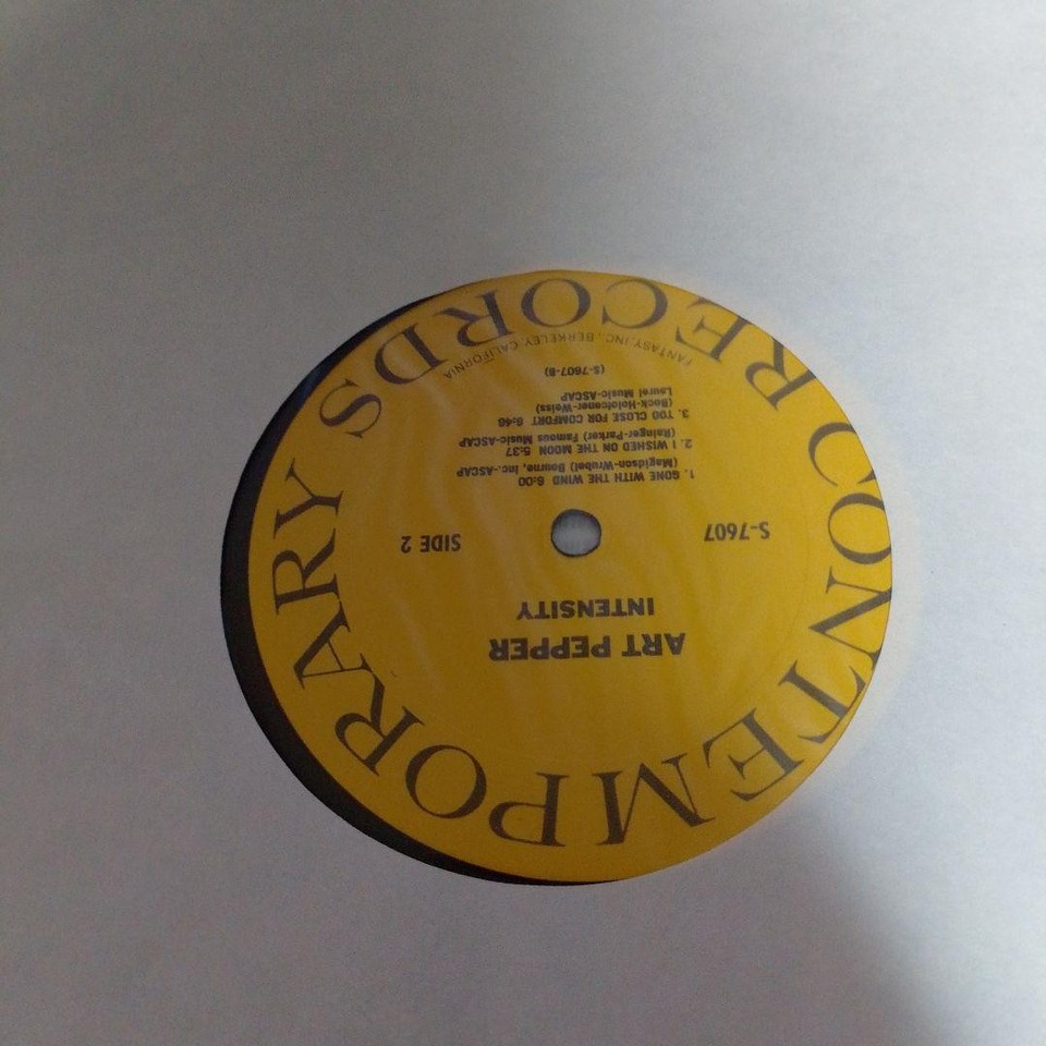 Art Pepper Intensity Record | eBay