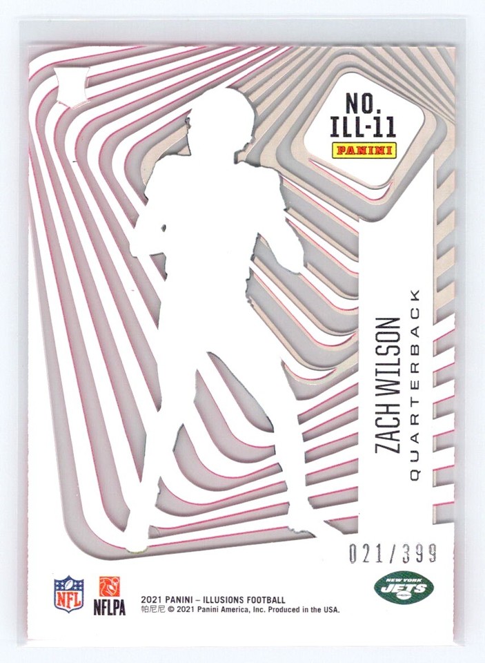 2021 Panini Illusions #ILL-11 Zach Wilson Illusionists Pink #/399 RC ...