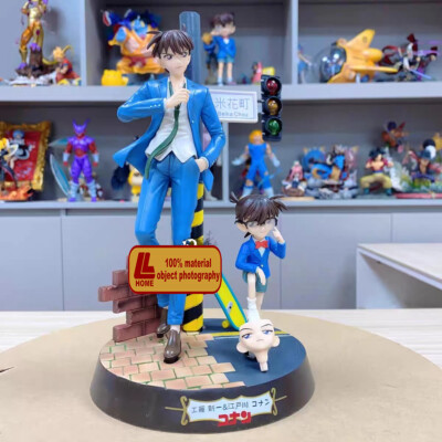 Anime Detective Conan Kudou Shinichi & Conan Edogawa PVC Action Figure ...