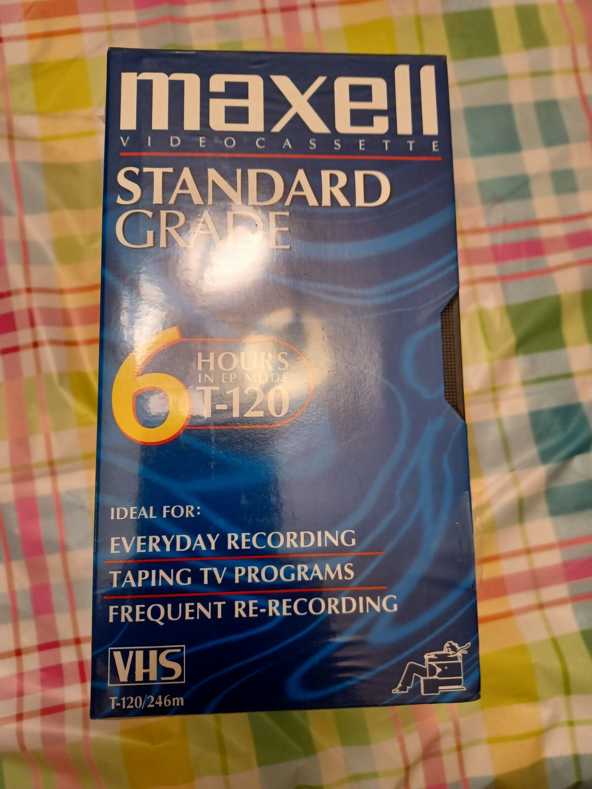 Lot of 4 Maxell VHS T-120 6 Hour standard Grade VCR Blank Video ...
