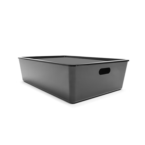 100L Heavy Duty Large Plastic Storage Tub Container that comes with a ...