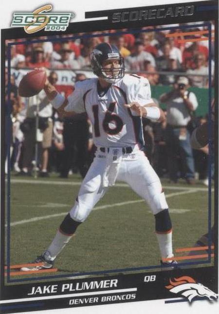 2004 Score - Jake Plummer #88 Scorecard /625 for sale online | eBay