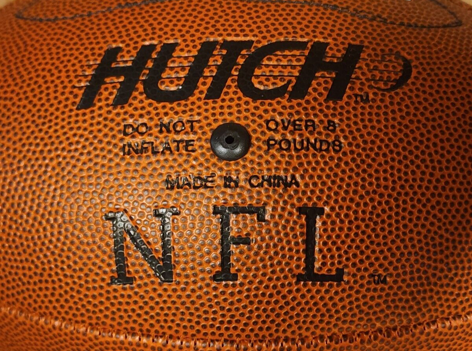 Hutch Signed NFL Full Size Football Autographed 4 Detroit Lions HOF ...